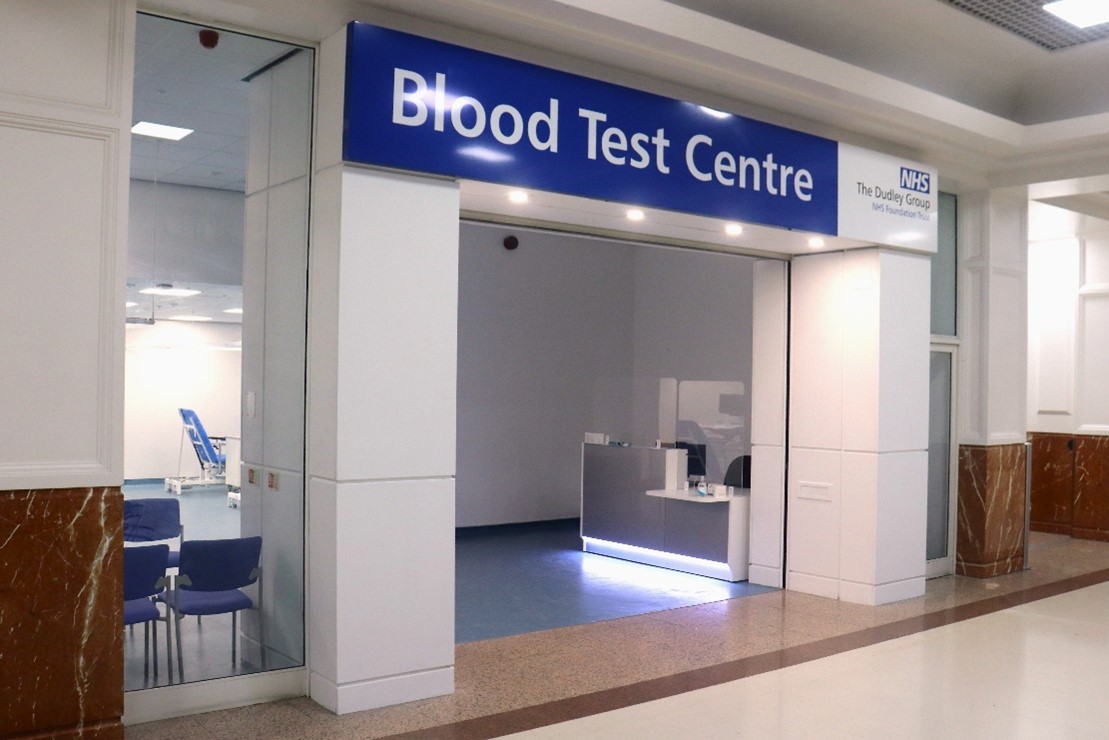 NHS Blood Test Centre Open At Merry Hill Centre The Dudley Group NHS 