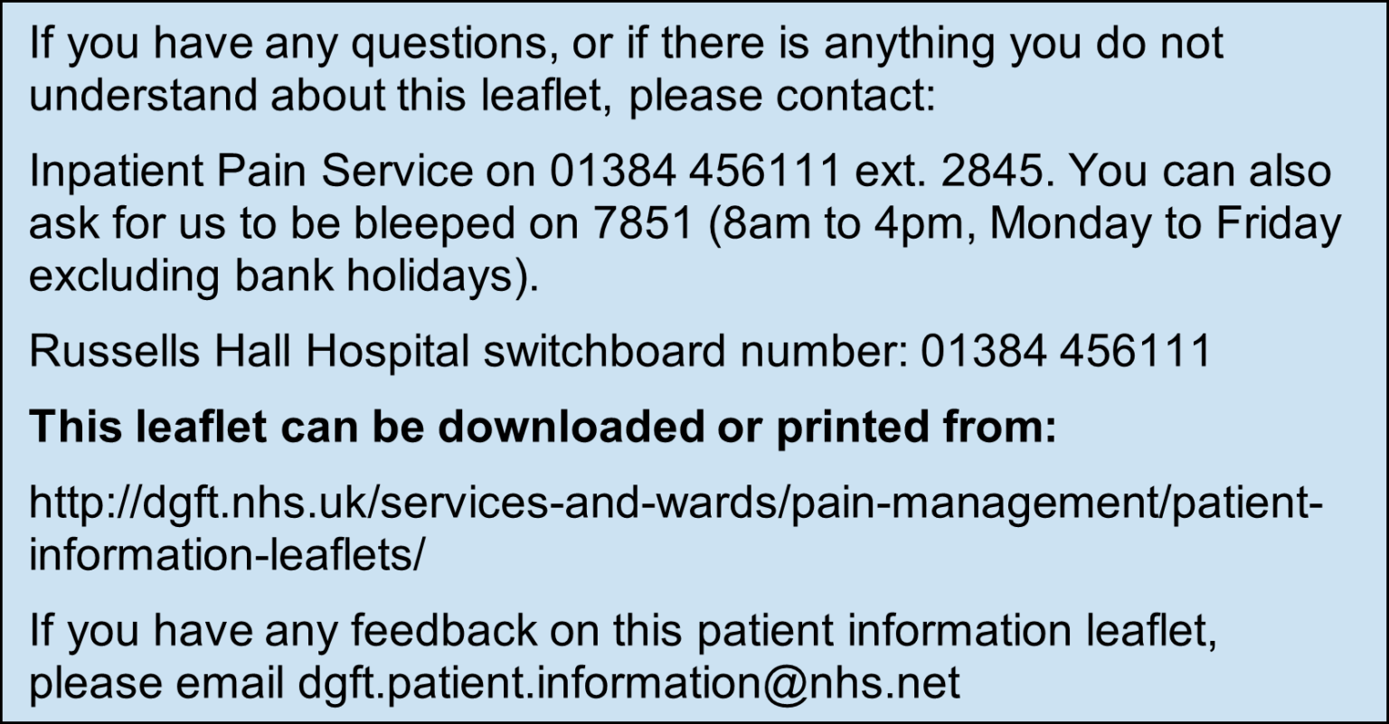 TENS machine - The Dudley Group NHS Foundation Trust