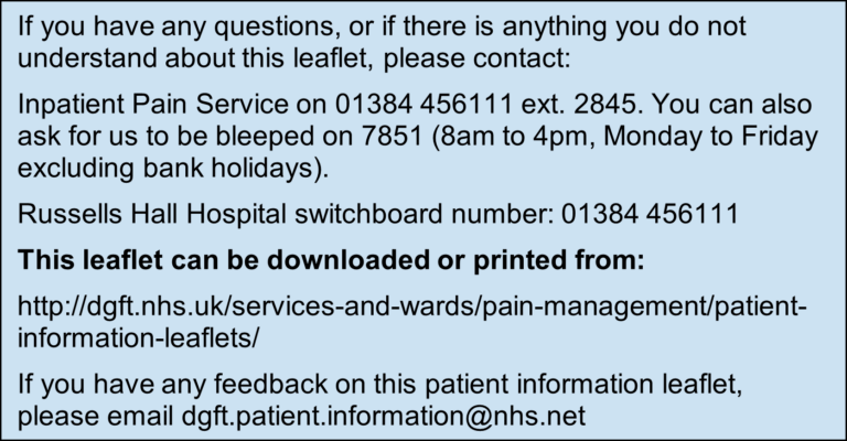 TENS machine - The Dudley Group NHS Foundation Trust